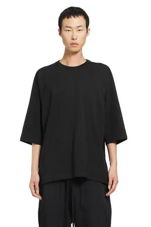 THOM KROM Printed Round Neck T-shirt - Black