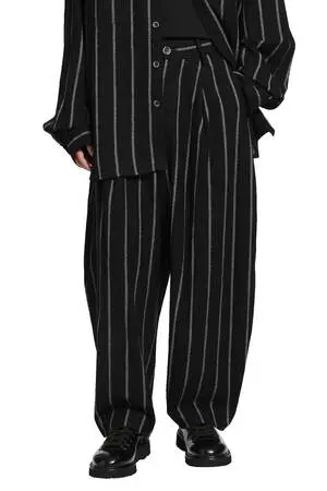 UMA WANG Patina Pants - Black&white