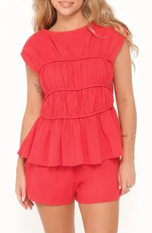 PETAL & PUP Karly 2-piece Short Set - Red