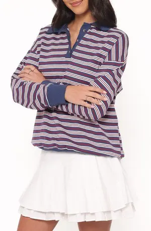 PETAL & PUP Beau Long Sleeve Polo Top