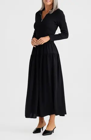 BRAVE+TRUE Juliette Long Sleeve Maxi Dress