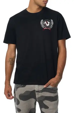 True Religion Crest Graphic T-shirt - Jet Black