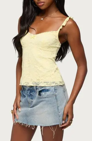 EDIKTED Frankie Lace Babydoll Camisole