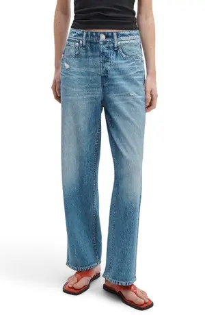 Rag & Bone Miramar Wide Leg Pull On Pants - Minetta