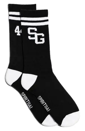 Spiritual Gangster 444" Crew Socks - Black