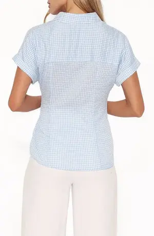PETAL & PUP Shiloh Side Tie Shirt