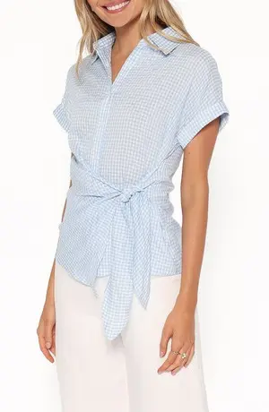 PETAL & PUP Shiloh Side Tie Shirt