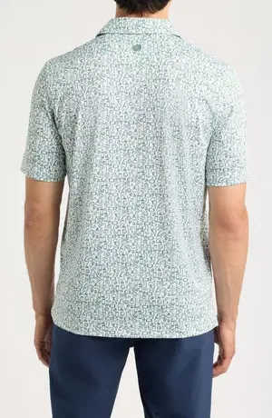 Johnston & Murphy Xc+™ Game Day Multisport Print Performance Polo - Green