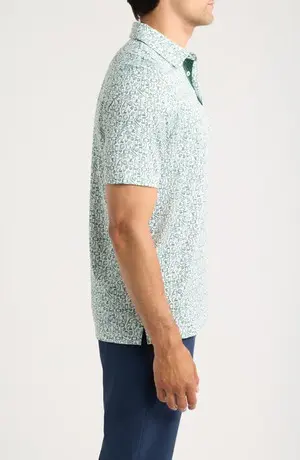 Johnston & Murphy Xc+™ Game Day Multisport Print Performance Polo - Green