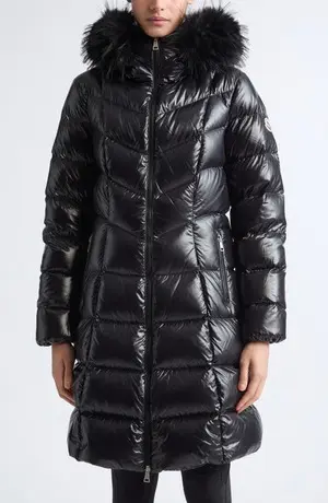 Moncler Fulmarusse Quilted Down Coat - Black
