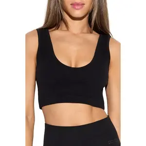 Spiritual Gangster Bianca Low Impact Ribbed Sports Bra - Black