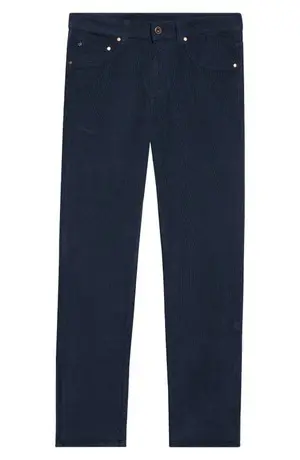 Boglioli Five-pocket Stretch Corduroy Pants - Navy
