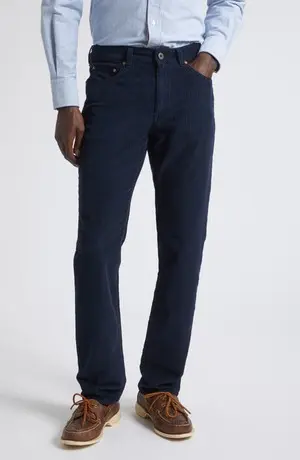 Boglioli Five-pocket Stretch Corduroy Trousers - Navy