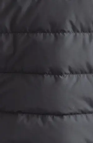 Moncler Mixed Media Quilted Zip Puffer Cardigan - Black
