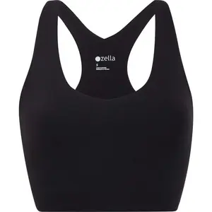 Zella Studio Luxe Essential Racerback Sports Bra - Black