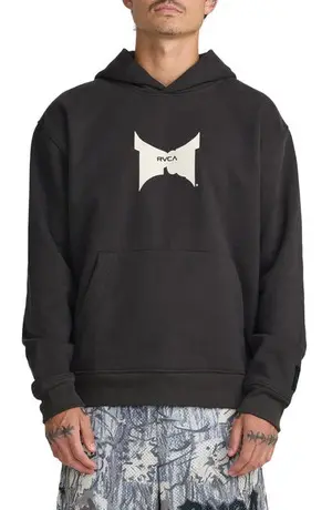 Rvca X Tapout Graphic Hoodie - Pirate Black