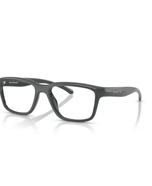 ARNETTE Arnette Milled Full Rim Rectangle Eyeglasses Dark Gray