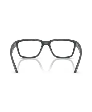 ARNETTE Milled Full Rim Rectangle Eyeglasses - Dark Gray