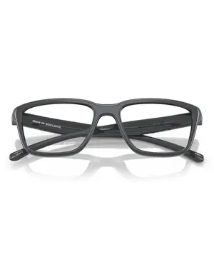 ARNETTE Milled Full Rim Rectangle Eyeglasses - Dark Gray