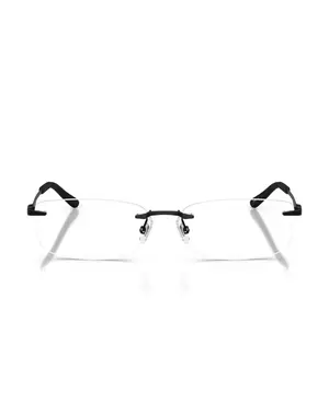 ARNETTE Cornercut Rimless Eyeglasses - Matte Black