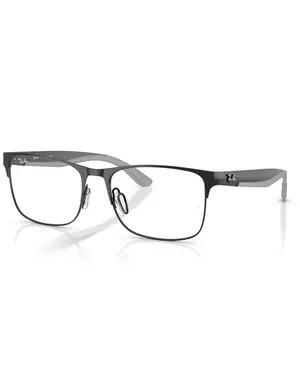 Ray-ban Rectangular Full Rim Eyeglasses - Black