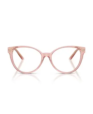 Versace Cat Eye Eyeglasses - Transparent Pink
