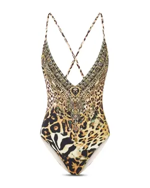 Camilla Cross Back One Piece Swimsuit