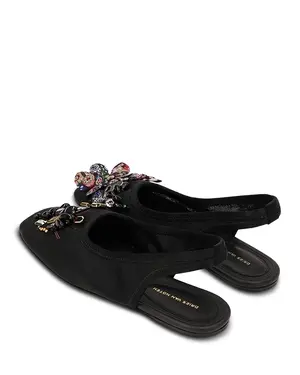 Dries Van Noten Embroidered Slingback Flats