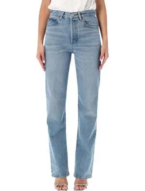 FRAME Vertical Straight-leg Jeans
