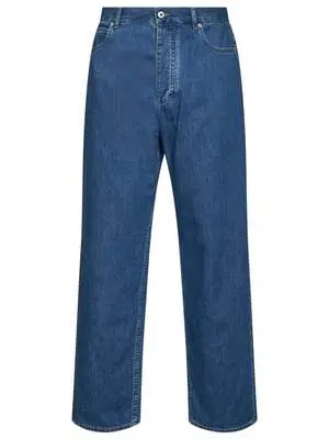 Bottega Veneta High-rise Straight-leg Jeans - Navy