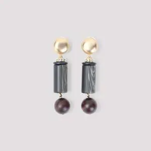 Giorgio Armani Polished Statement Earrings - Red