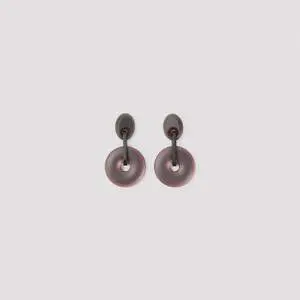 Giorgio Armani Statement Earrings - Red