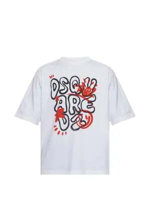 Dsquared2 Logo Cotton T-shirt - White