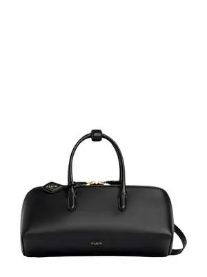 Alaïa Mini Delta Leather Handbag With Double Zip Closure - Black
