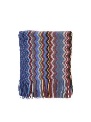 Missoni Zigzag Knit Fringe Scarf - Multicolor