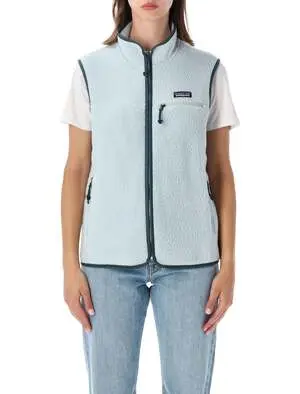 Patagonia Fleece Zip Front Vest - Virtually Blue