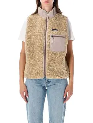 Patagonia Fleece Zip-up Vest - Marrone