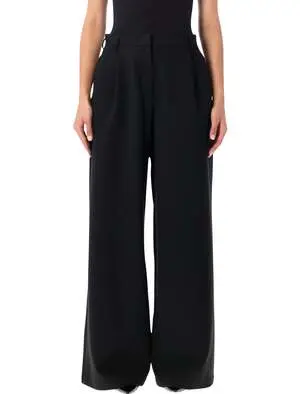 SESSUN High-waist Wide-leg Tailored Trousers - Nero