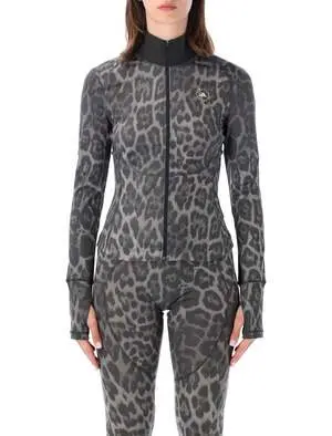 Adidas By Stella McCartney Leopard Print Technical Jacket - Leo/grey
