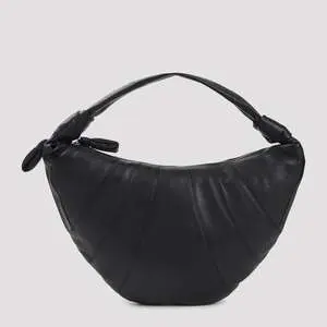 LEMAIRE Fortune Croissant Mini Leather Handbag - Black
