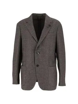 LARDINI Tailored Wool-blend Jacket - Brown