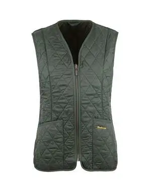 Barbour BARBOUR Quilted Zip-Front Vest Dark Olive