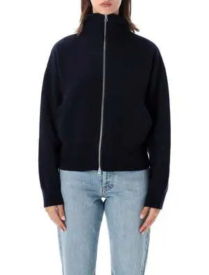 Extreme Cashmere 100% Cashmere Cropped Bomber Cardigan