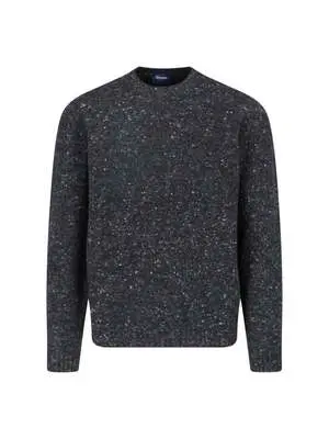 DRUMOHR DRUMOHR Crewneck Sweater With Ribbed Details Grey
