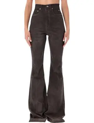 Rick Owens RICK OWENS DRKSHDW High-Waist Flared Jeans Grape