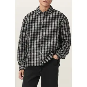 ALLSAINTS Casbah Relaxed Fit Long Sleeve Shirt - Black