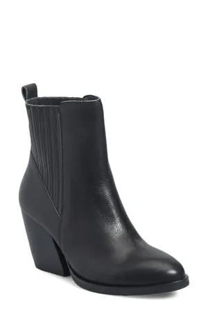 Kork-Ease® Shaila Leather Chelsea Boot - Black Leather