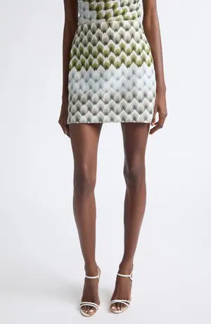 Missoni Metallic Jacquard Miniskirt - S616r