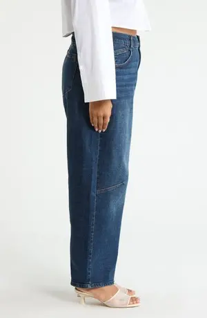 Wit & Wisdom High Waist Barrel Leg Jeans