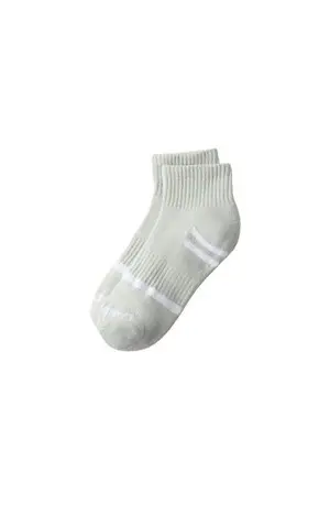 LANDS' END 3-pack Half Cushion Performance Quarter Socks - White-mint-sage